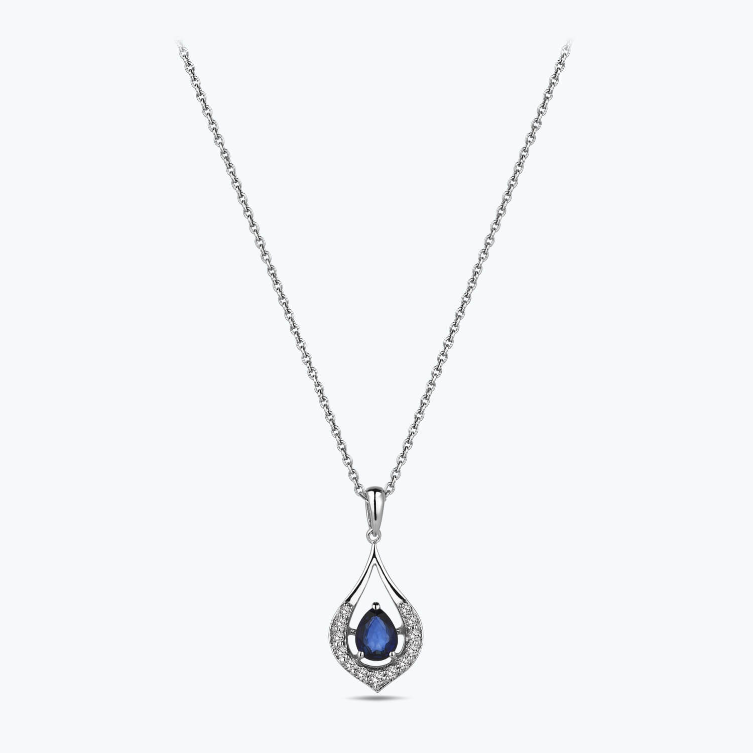 Pırlanta Safir Kolye