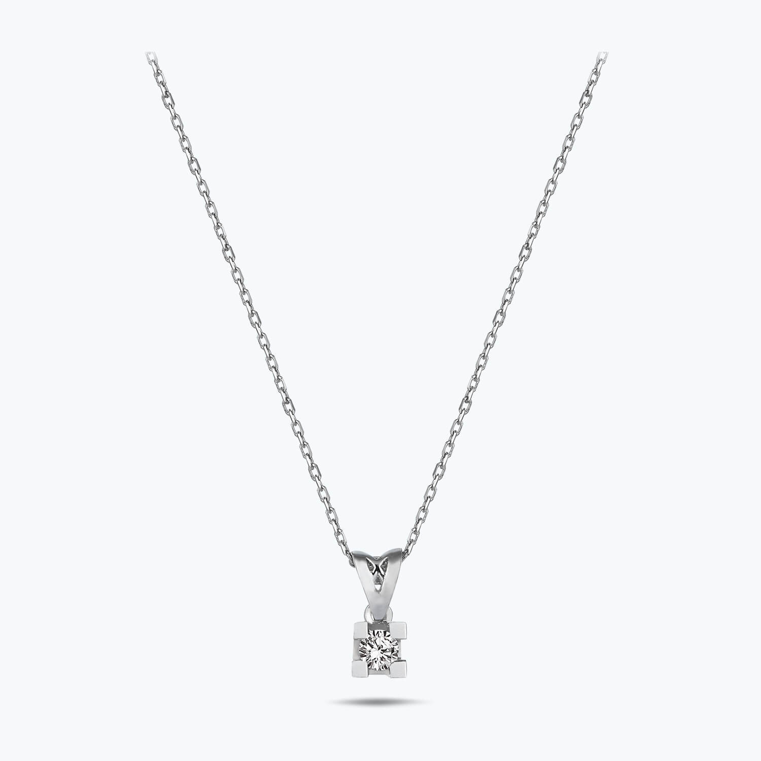 Pırlanta Tektaş Kolye