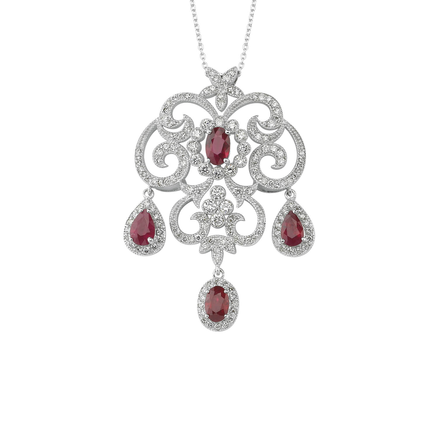 Pırlanta Yakut Kolye