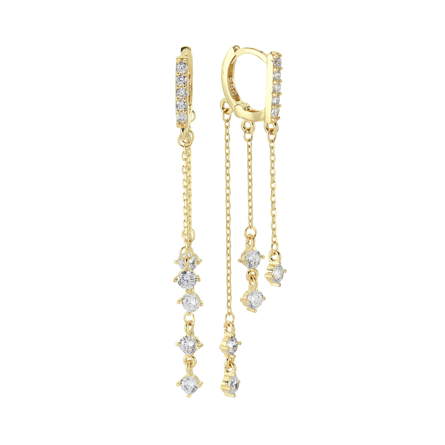 Altın Sallantılı Halka Küpe