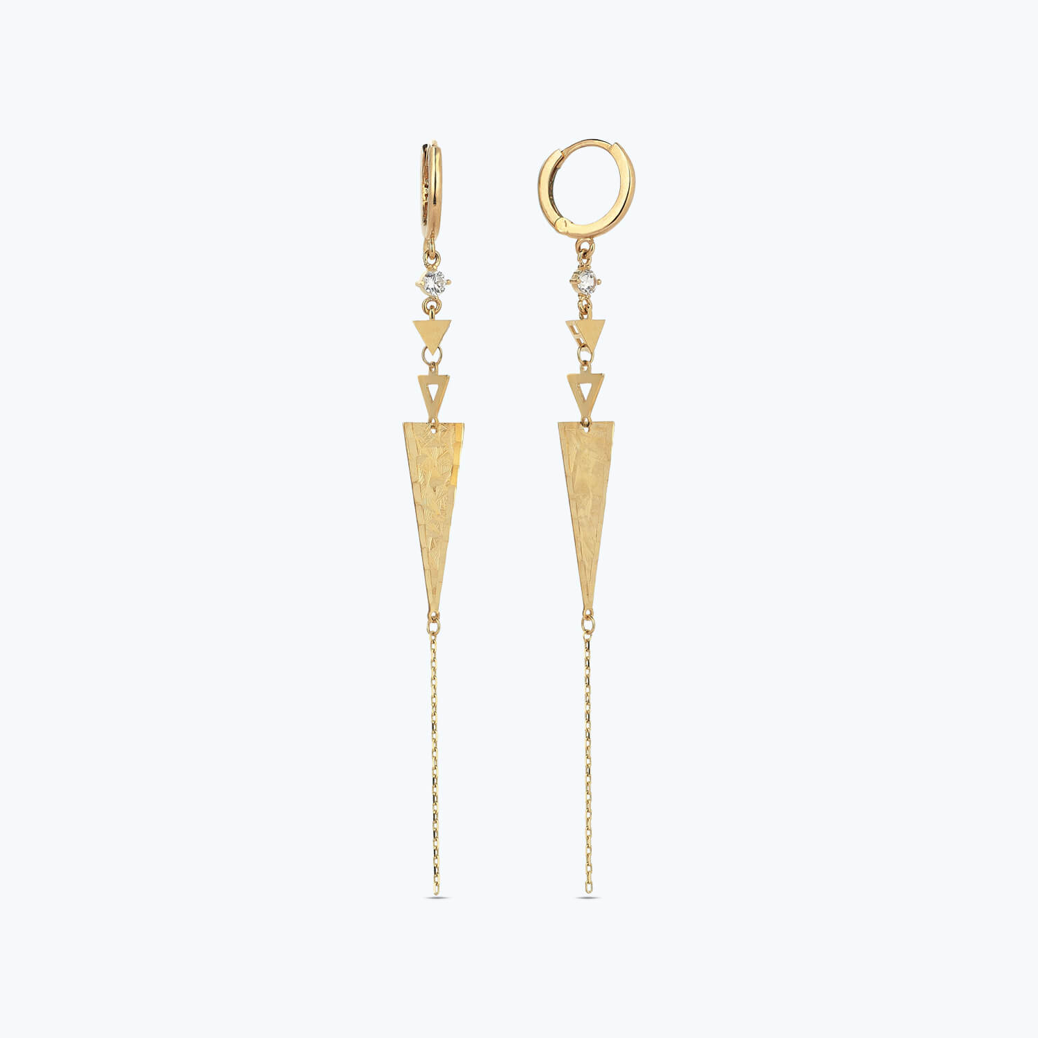 Altın Sallantılı Küpe