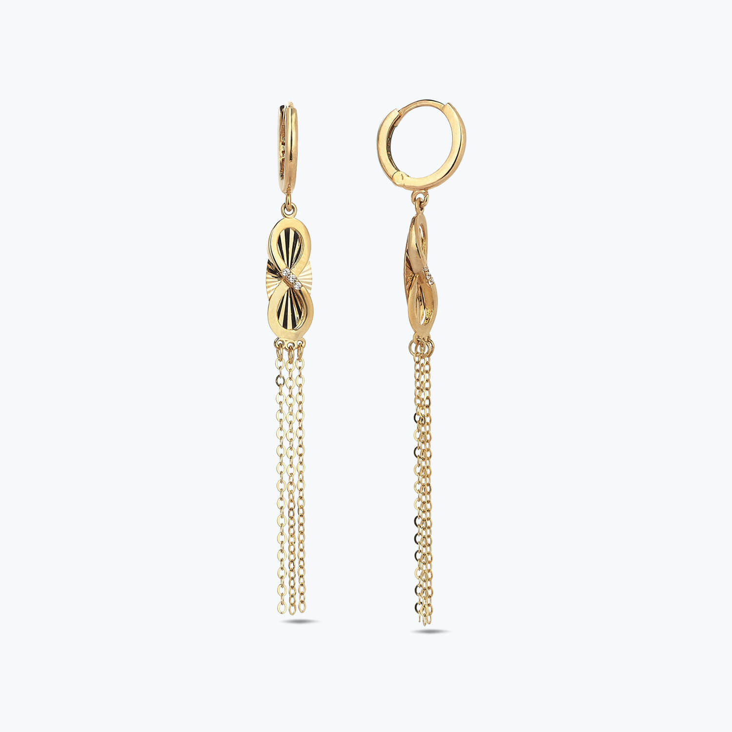 Altın Sallantılı Küpe