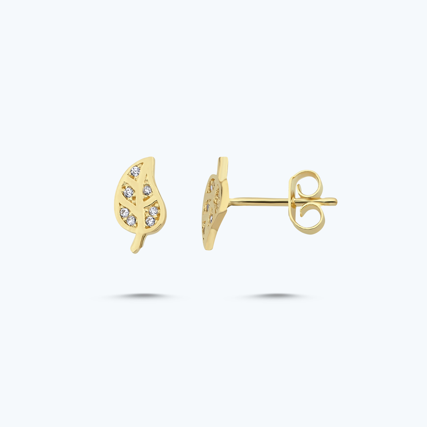 Altın Yaprak Küpe Altın Yaprak Küpe