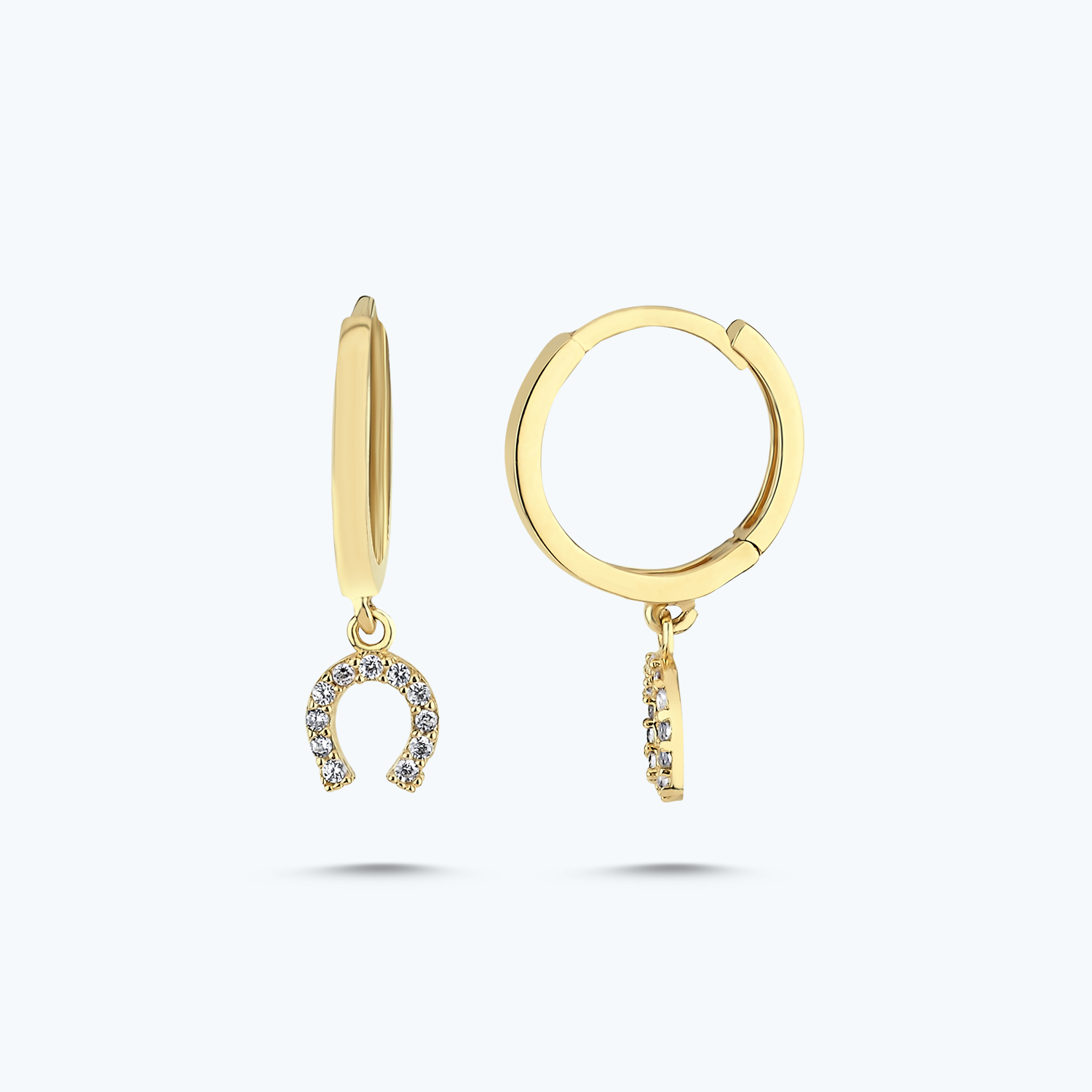 Altın Halka Nal Küpe