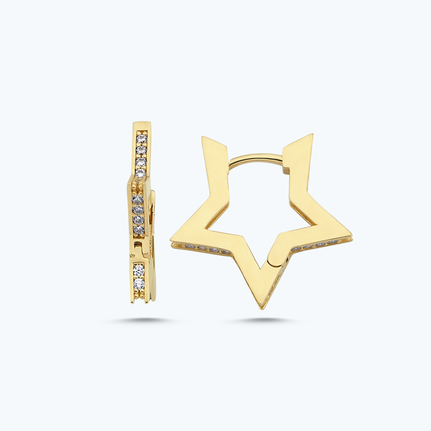 Altın Yıldız Küpe