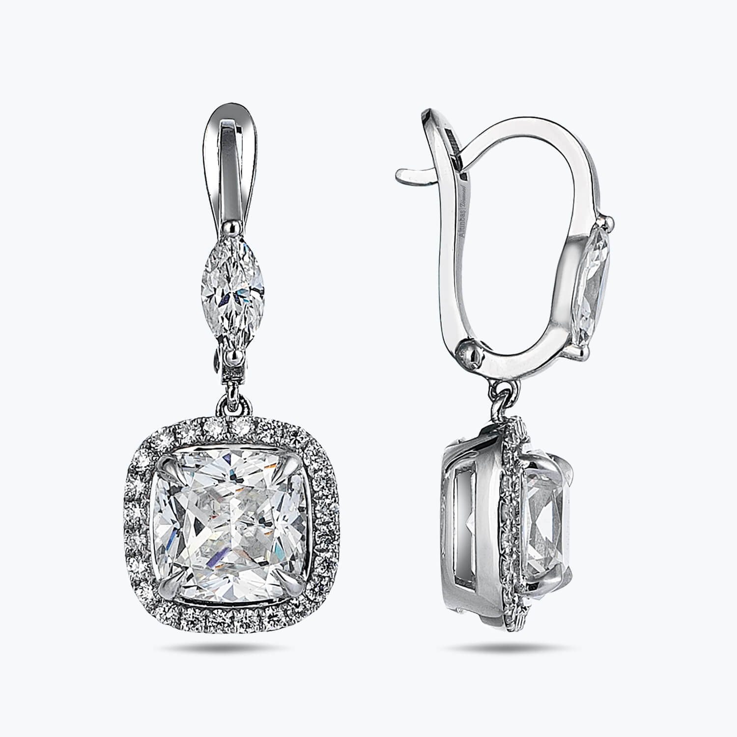 Pırlanta Beyaz Topaz Küpe