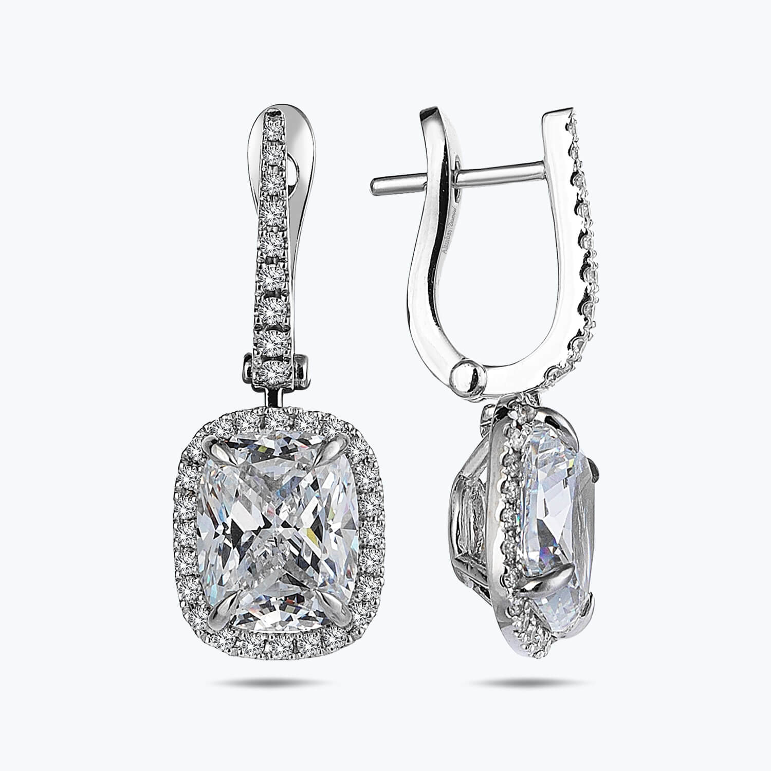 Pırlanta Beyaz Topaz Küpe Pırlanta Beyaz Topaz Küpe