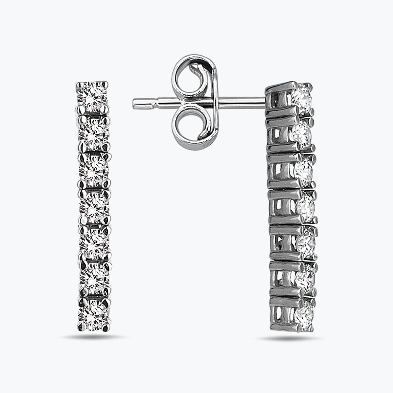 Pırlanta Su Yolu Küpe