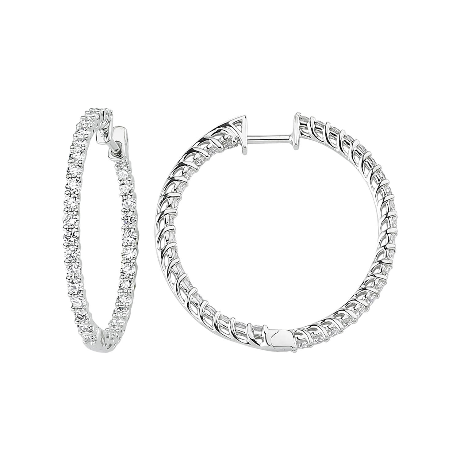 Pırlanta Halka Küpe