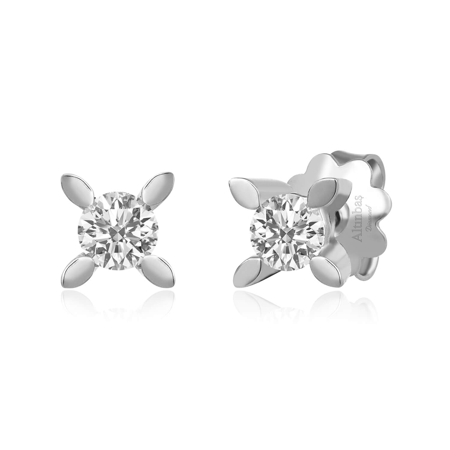 Pırlanta Tektaş Küpe