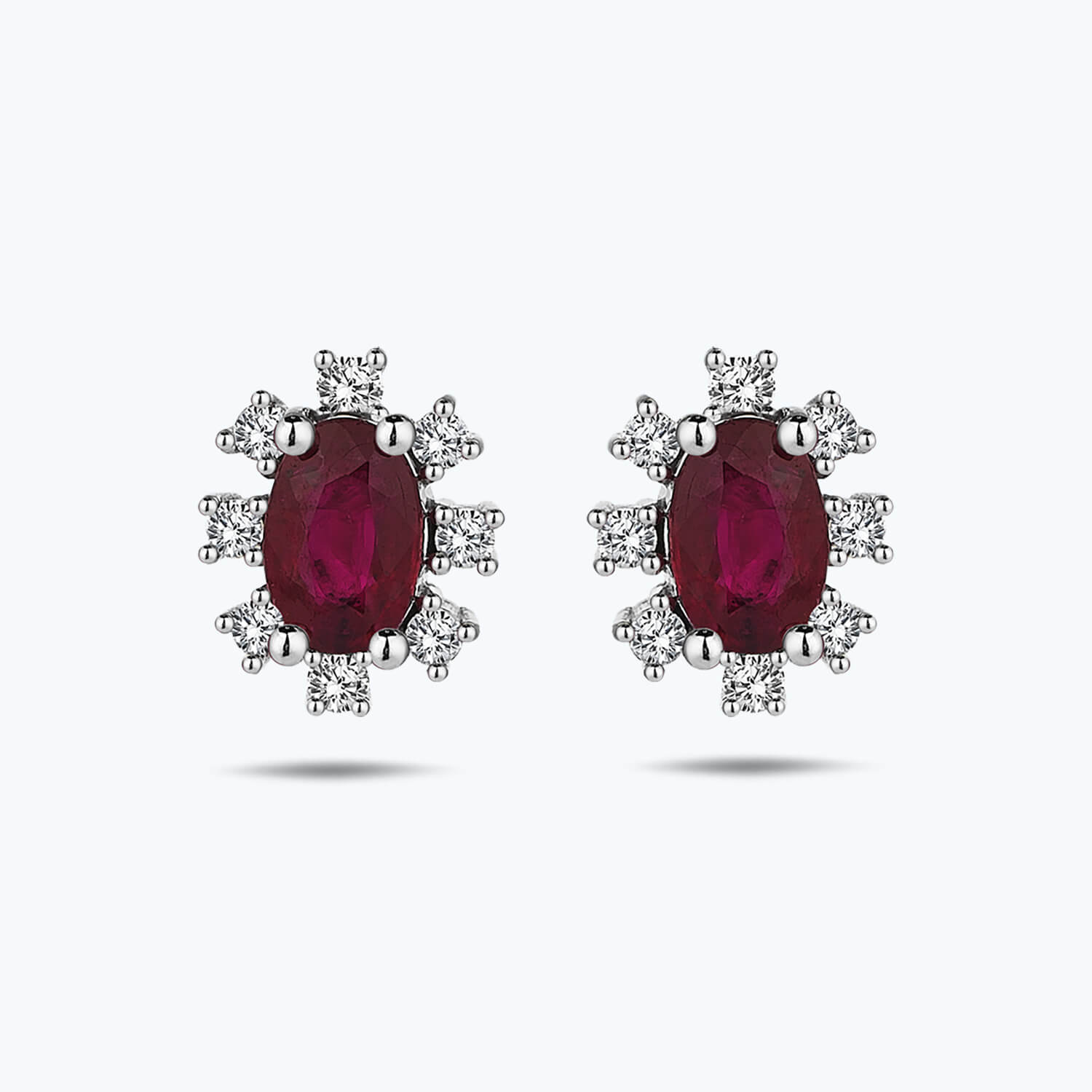 Pırlanta Yakut Küpe