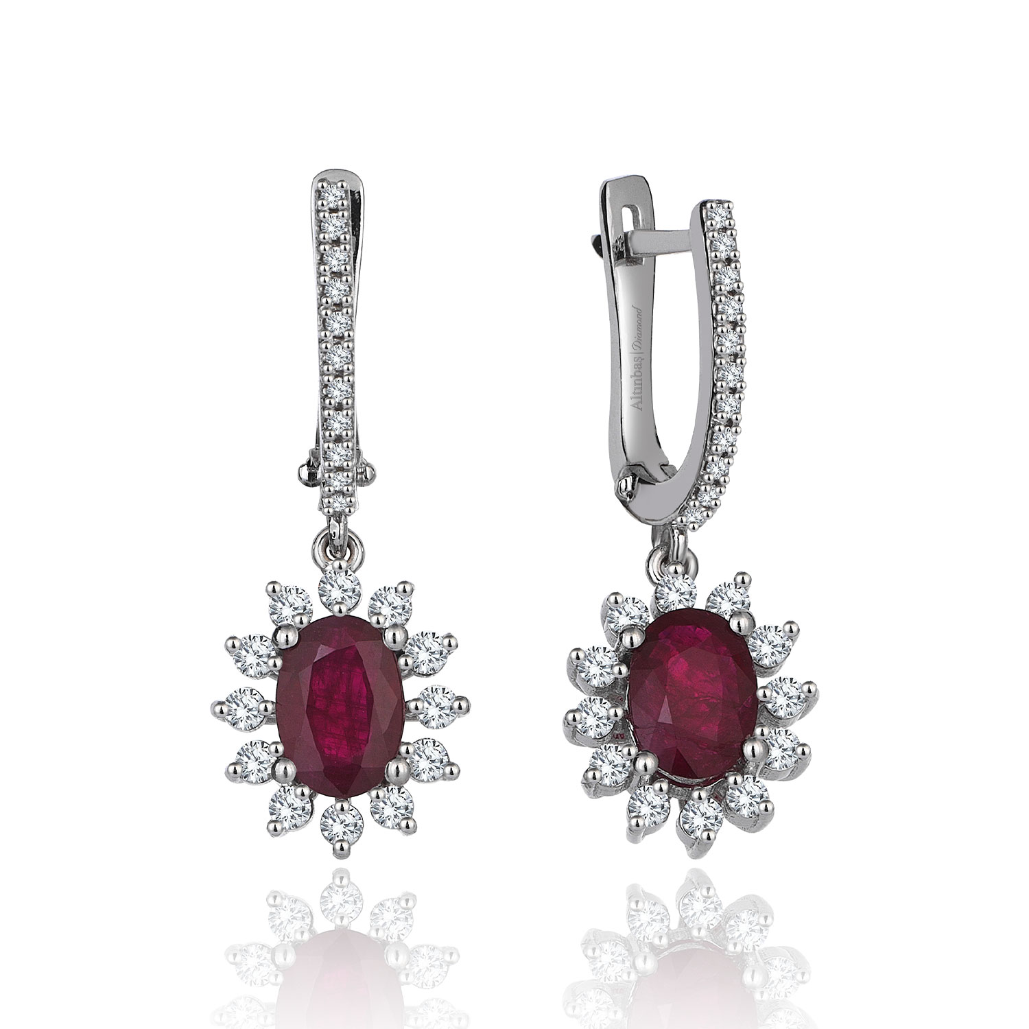 Pırlanta Yakut Küpe