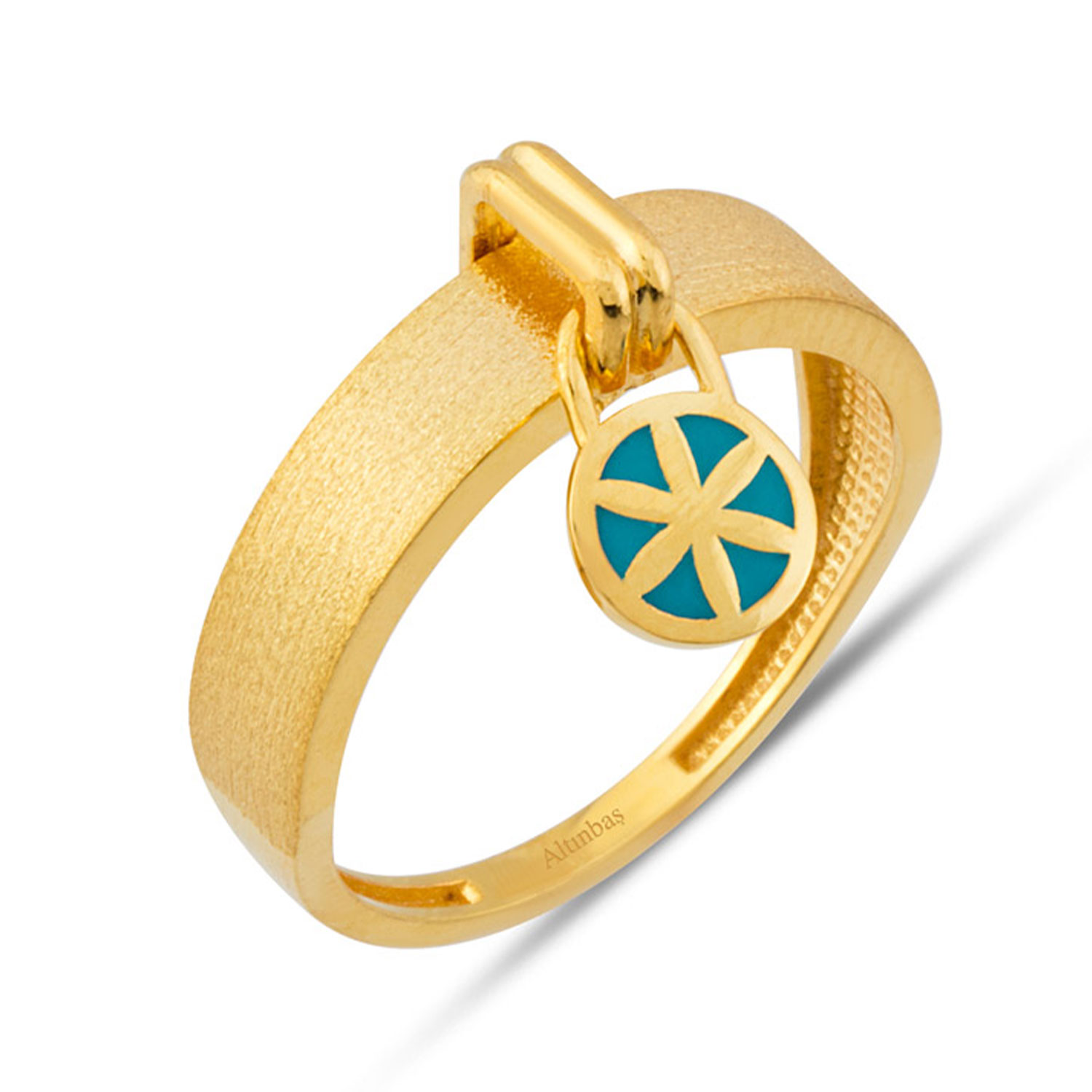 22 Ayar Altın Yaşam Çiçeği Yüzük