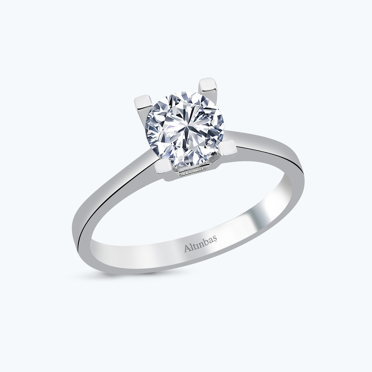 Altın Tektaş Yüzük / 0011289270034 - Altınbaş