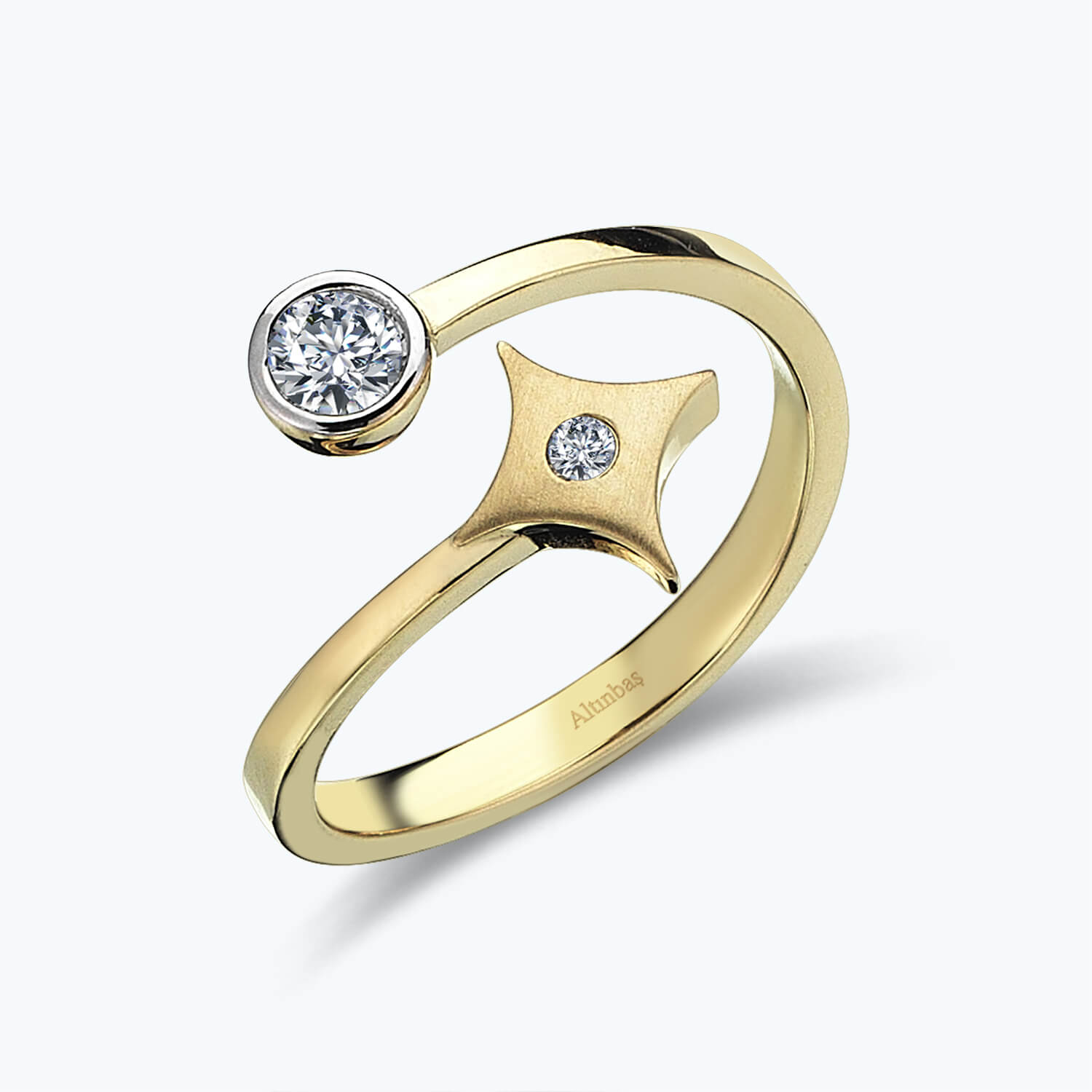 Altınbaş Yıldızı Altın Yüzük