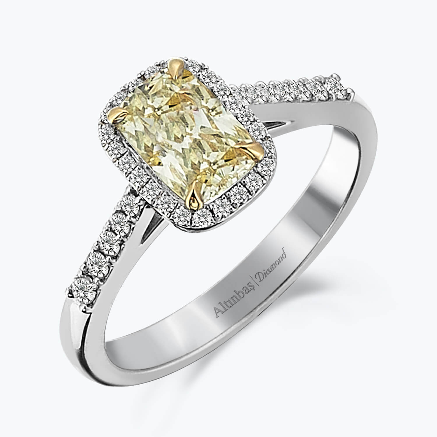 Pırlanta Sarı Topaz Yüzük Pırlanta Sarı Topaz Yüzük