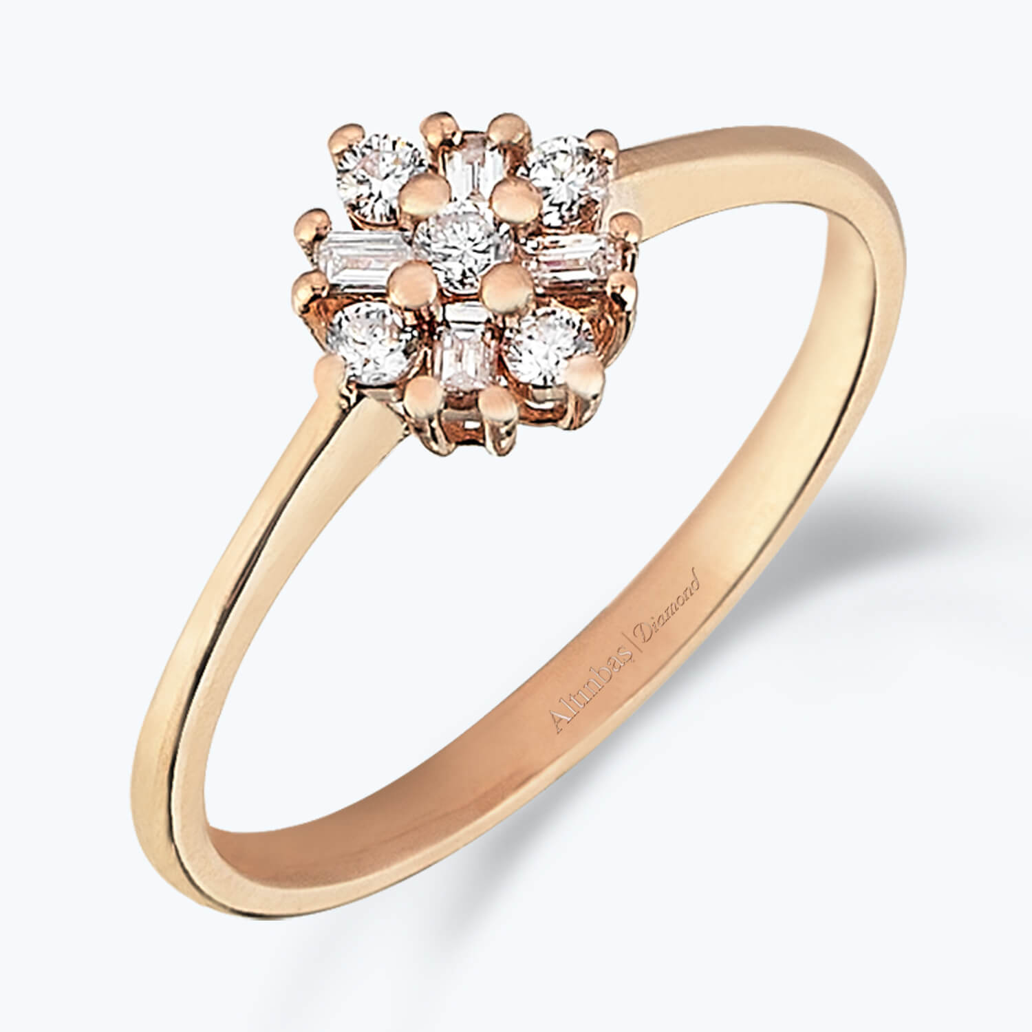 Pırlanta Aşk Çiçeği Yüzük