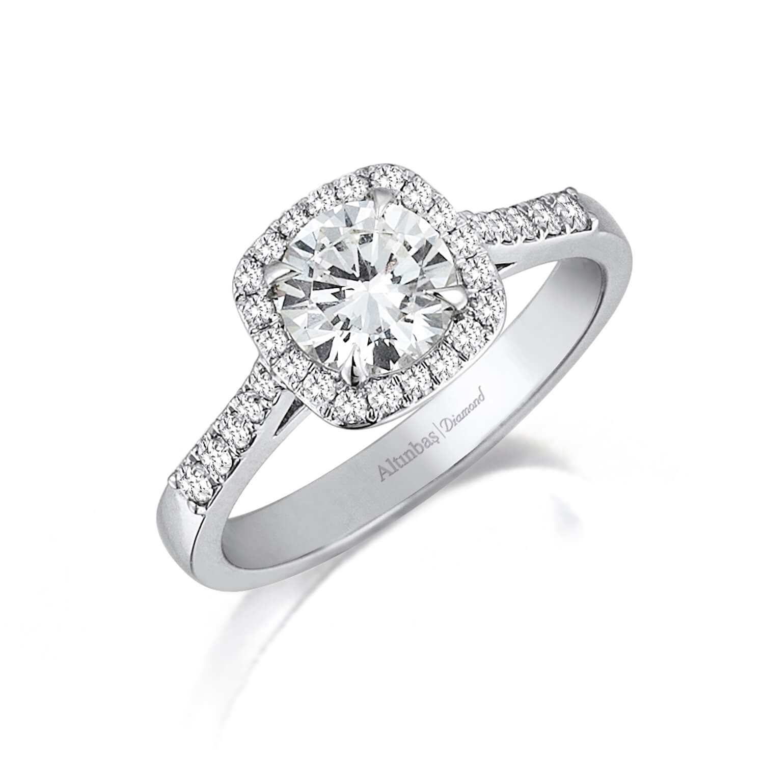 Pırlanta Beyaz Topaz Yüzük