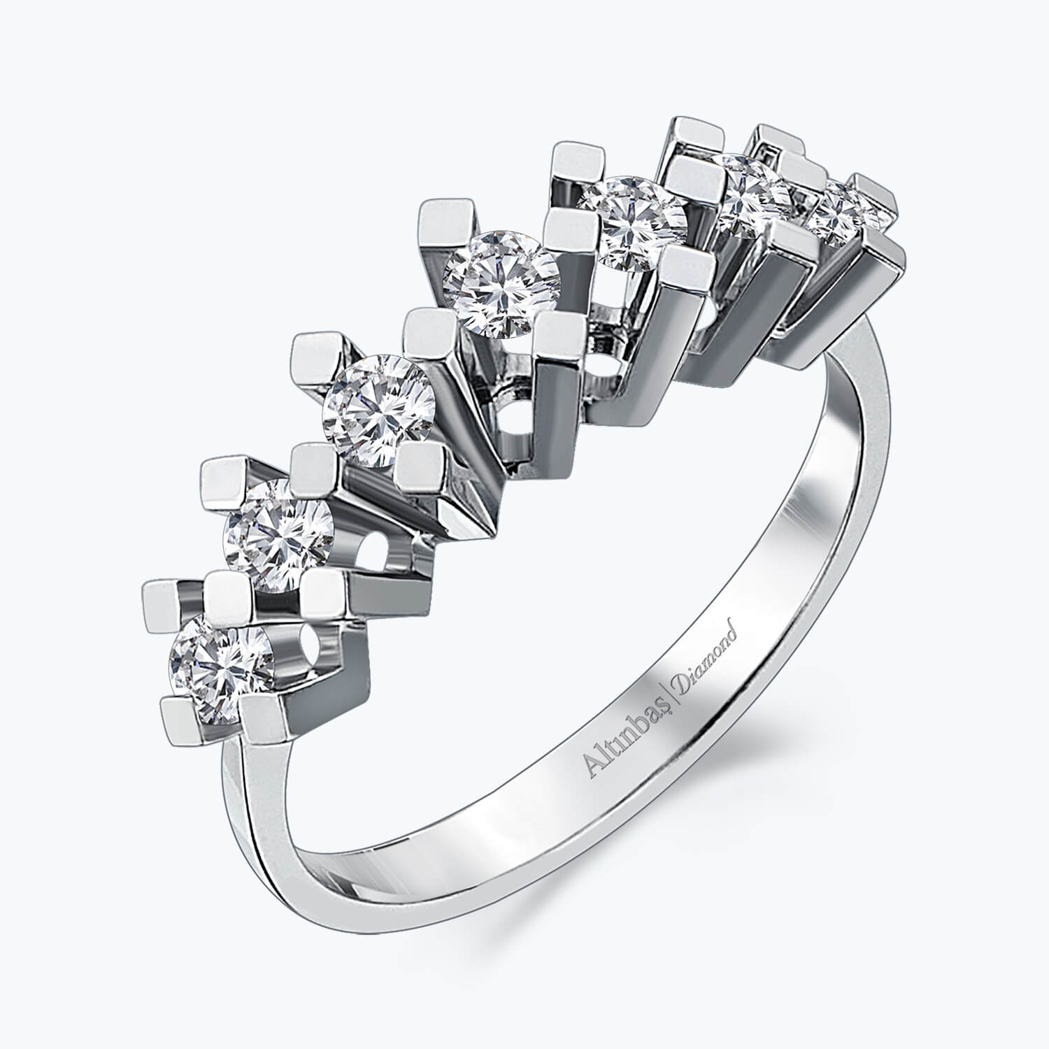 Pırlanta Yeditaş Yüzük